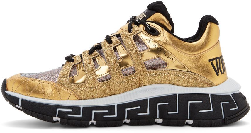 Versace Gold Trigreca Sneakers (DSU8094 1A02748)