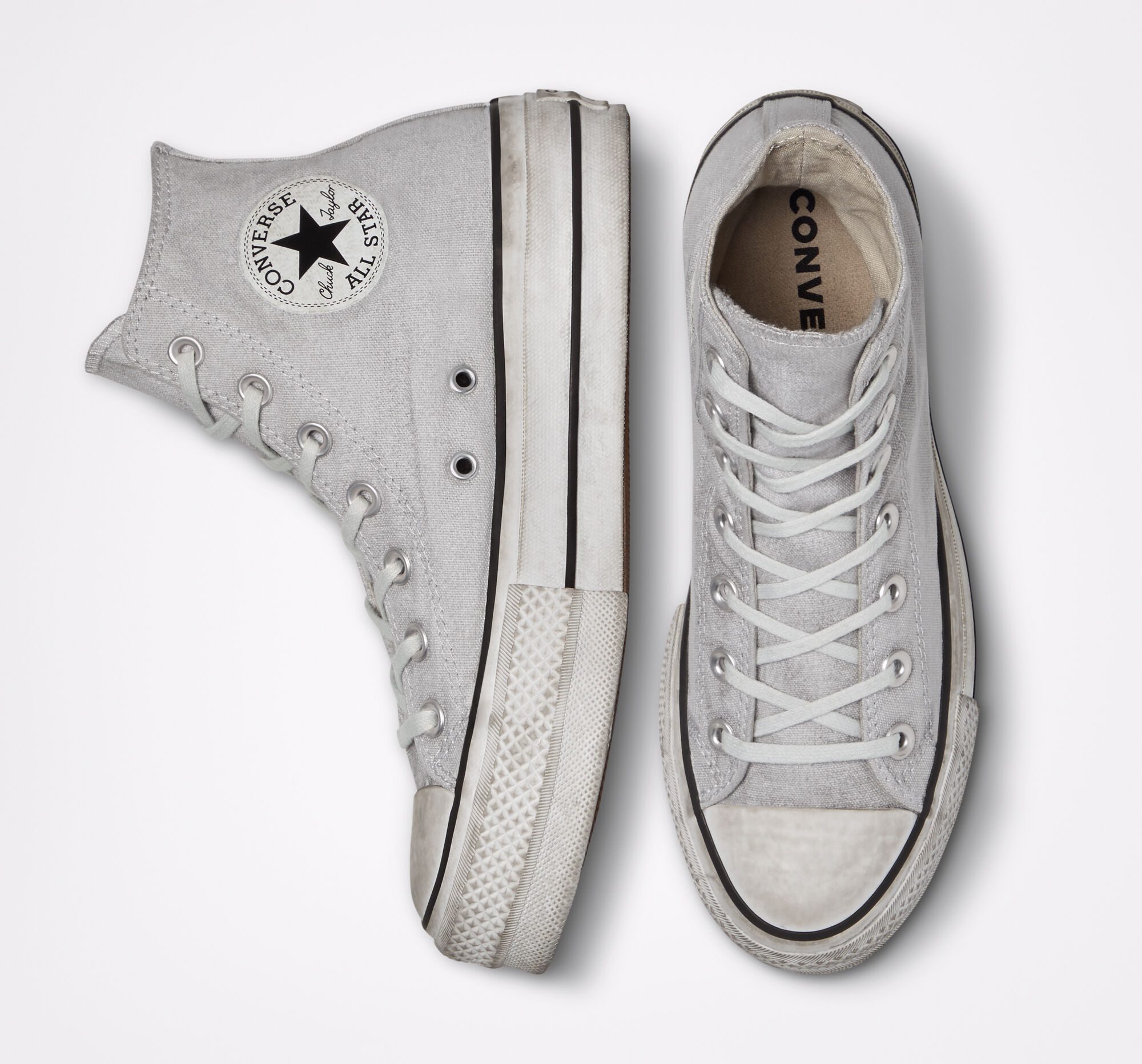 Converse Chuck Taylor All Star Platform Smoked Canvas Light Smoke In