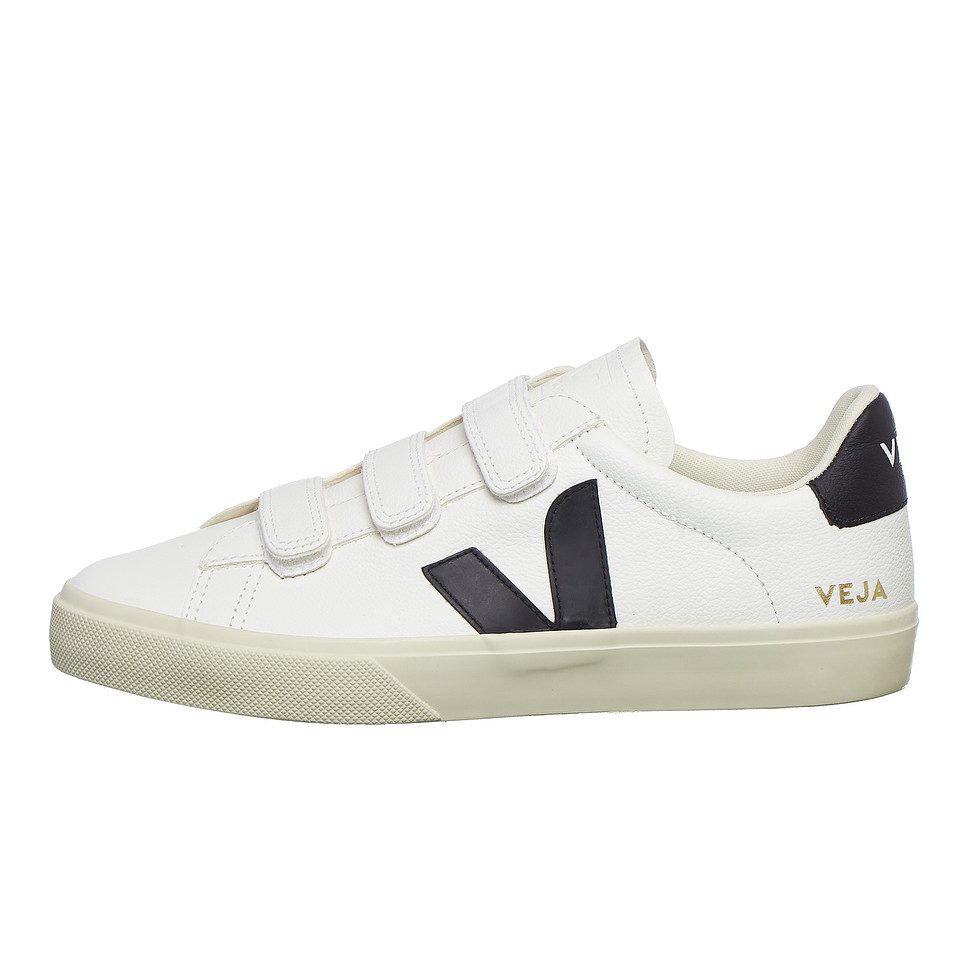 Veja Recife Logo Extra White / Black (RC0502790B)