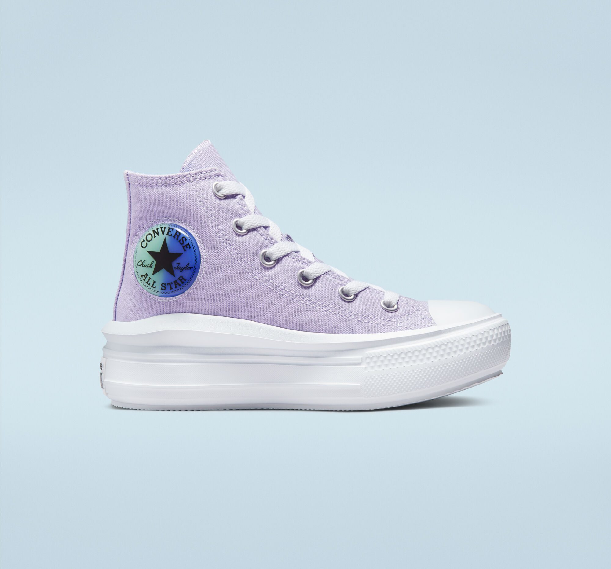 Converse Chuck Taylor All Star Move Platform Gel Patch Moonstone Violet ...