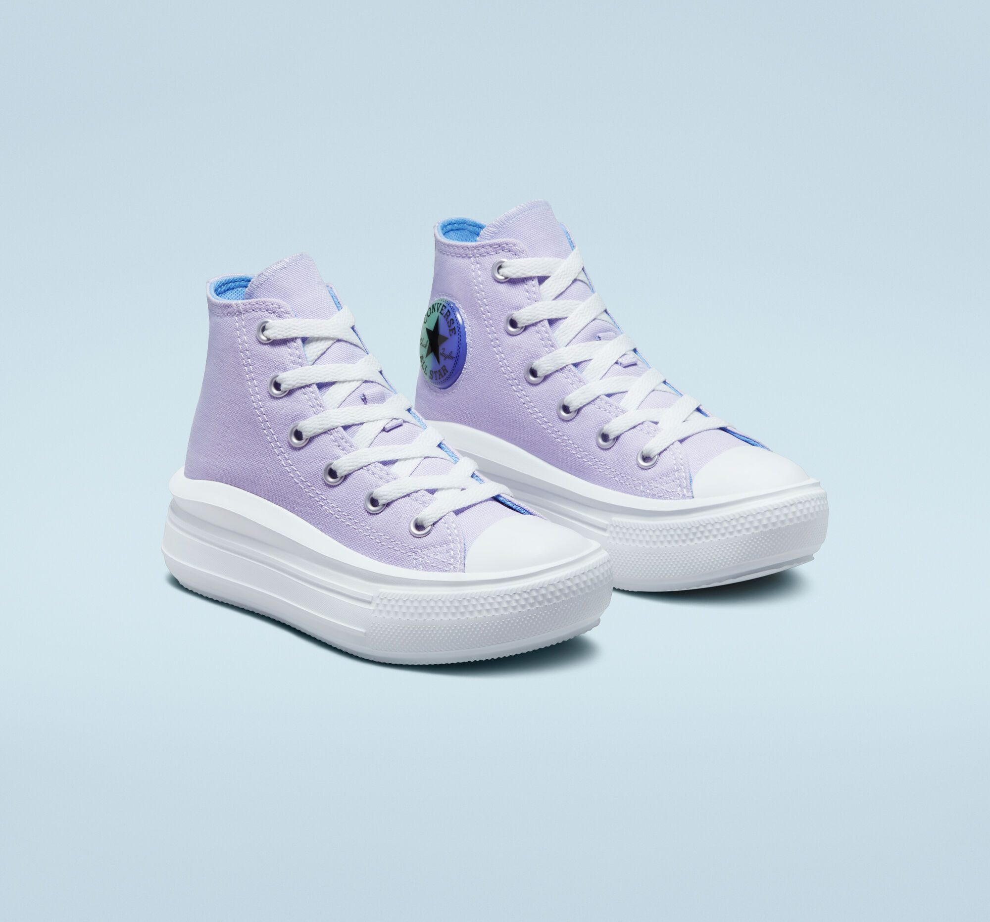Converse Chuck Taylor All Star Move Platform Gel Patch Moonstone Violet ...