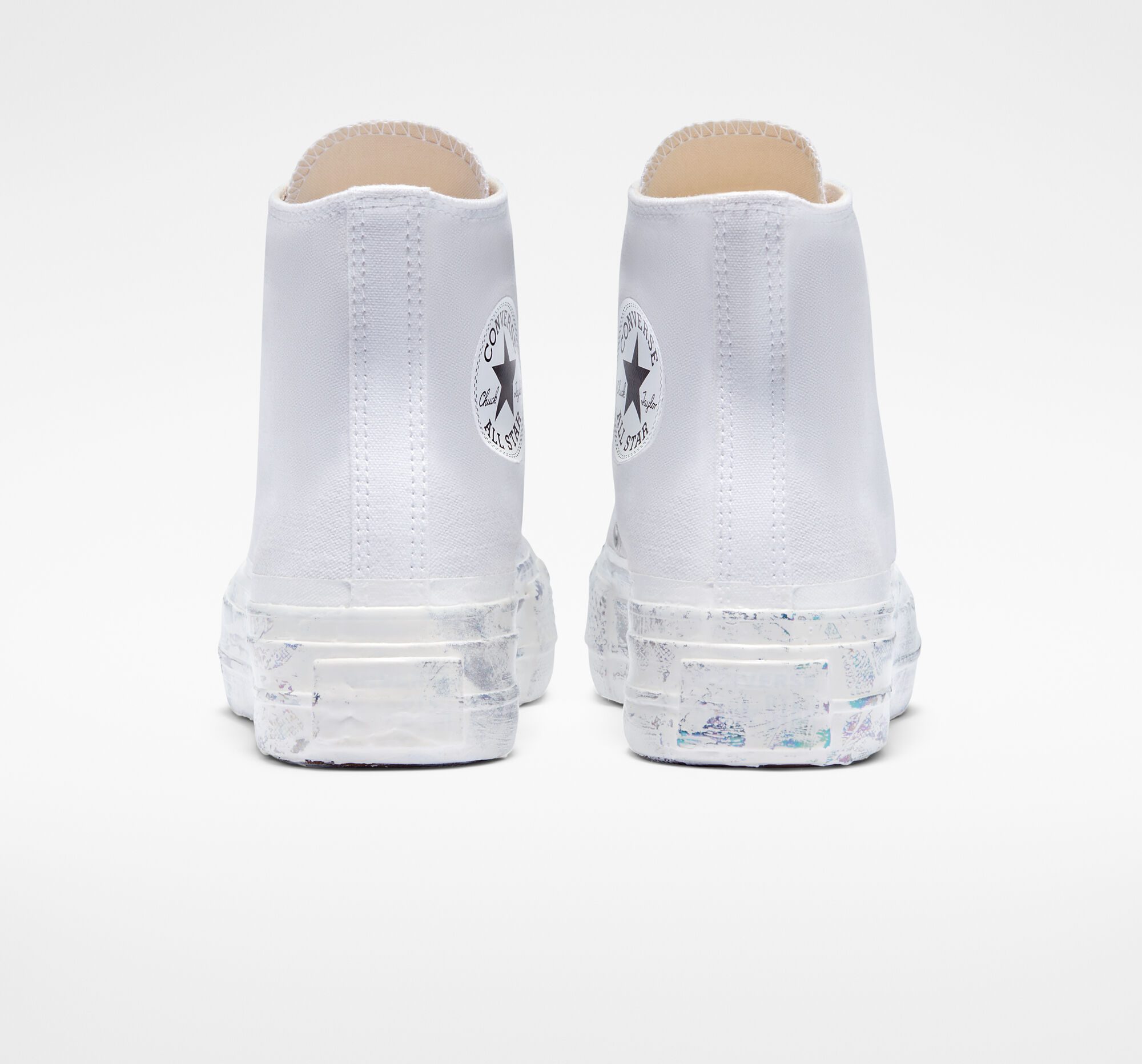 Converse Chuck Taylor All Star Lift Platform White Iridescent White ...