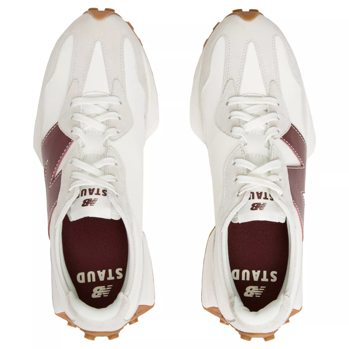 New Balance 327 STAUD (W) White / Burgundy (WS327SG)