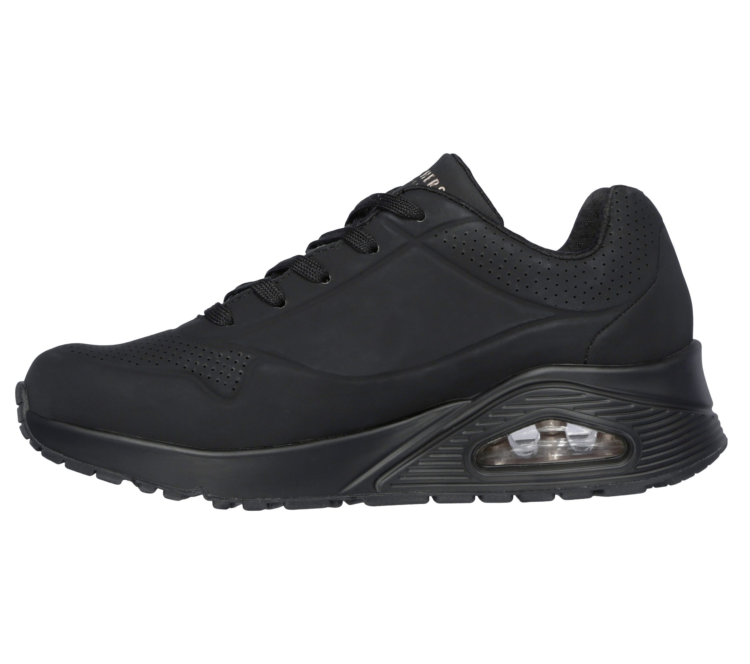 Skechers Uno - Stand on Air - Zwart (73690-BBK)
