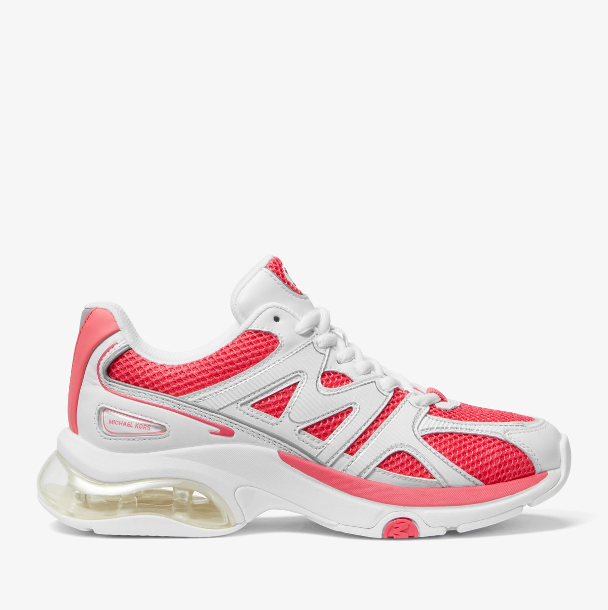 Michael Kors MK Kit Extreme Mesh and Leather Trainer - Geranium Multi ...