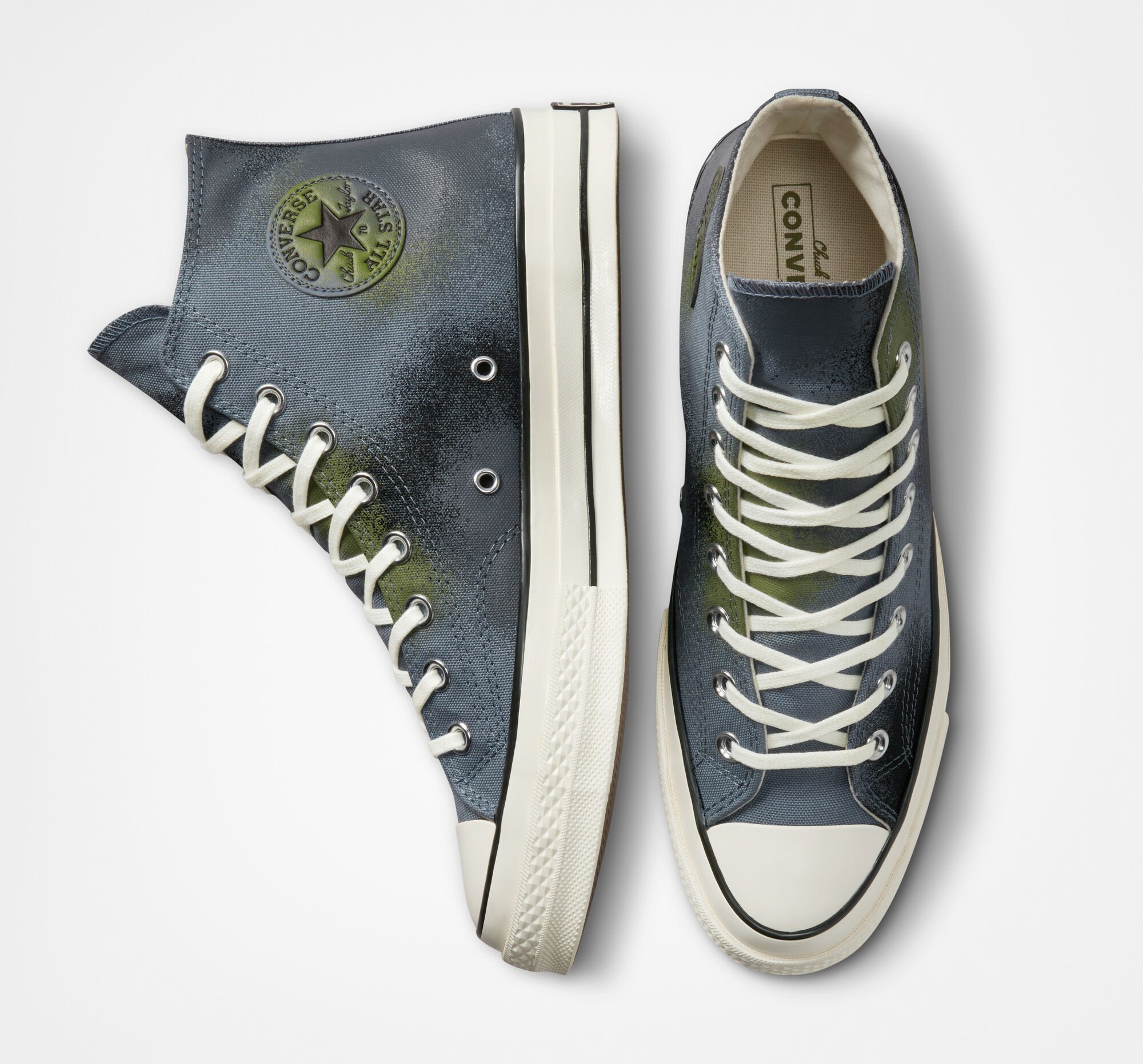 Converse Chuck 70 Spray Paint Lunar Grey/cyber Grey/grassy