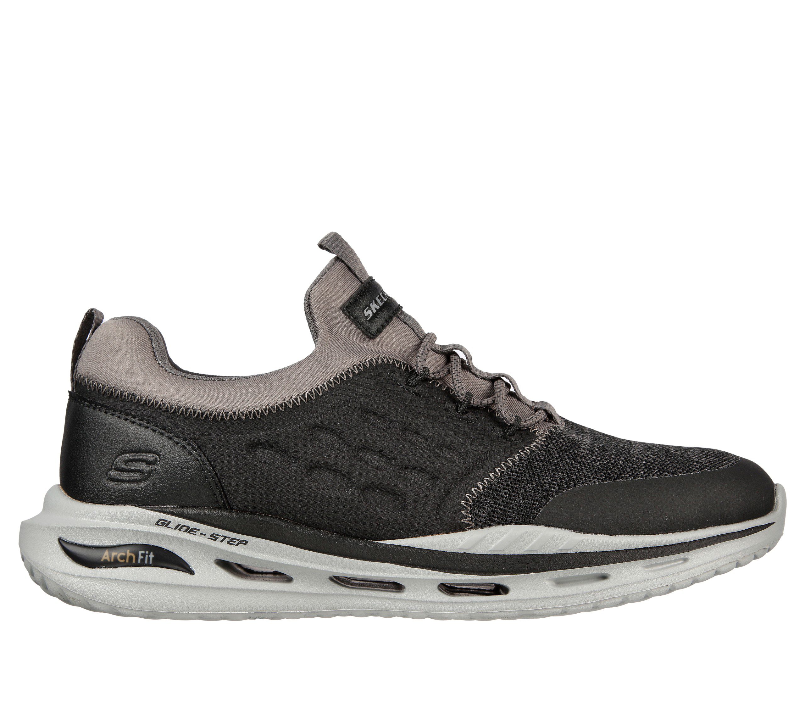 Skechers Relaxed Fit: Arch Fit Orvan - Verdigo - Zwart (210433-BLK)