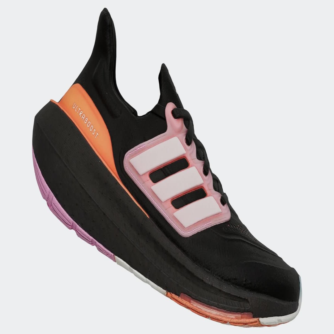 adidas Ultraboost Light Core Black / White Tint / Beam Pink (HQ8599)
