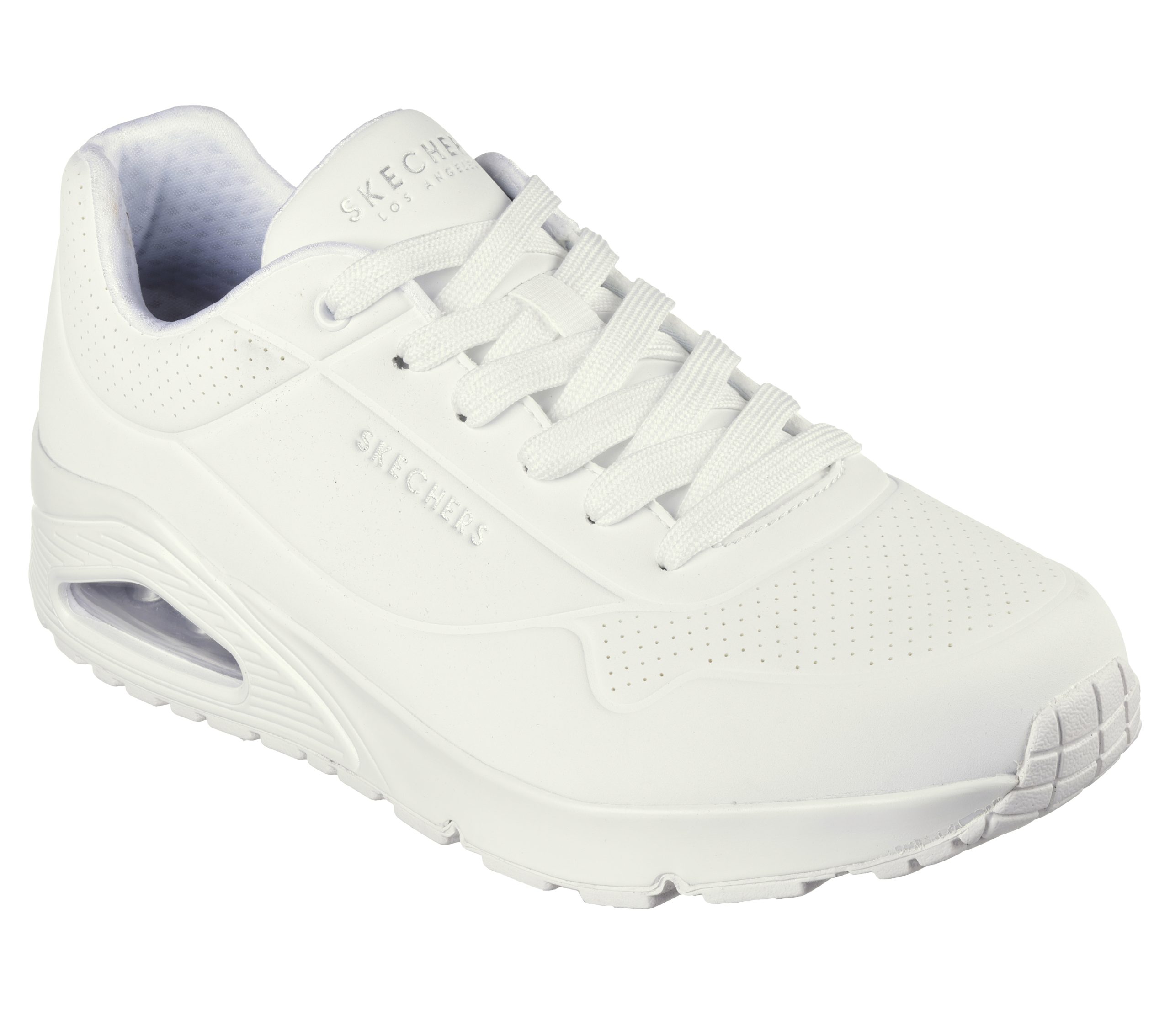 Skechers Uno - Stand On Air - Wit (52458-W)