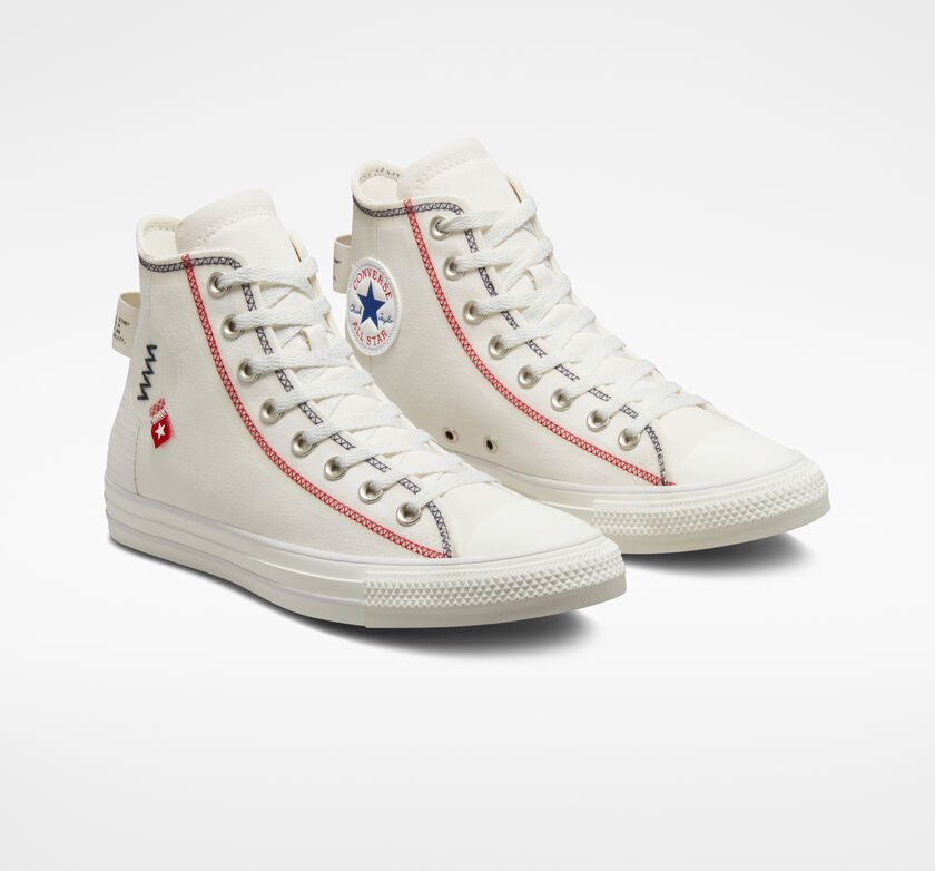 Converse Chuck Taylor All Star Logo Tag Vintage White/blue (A06104C)