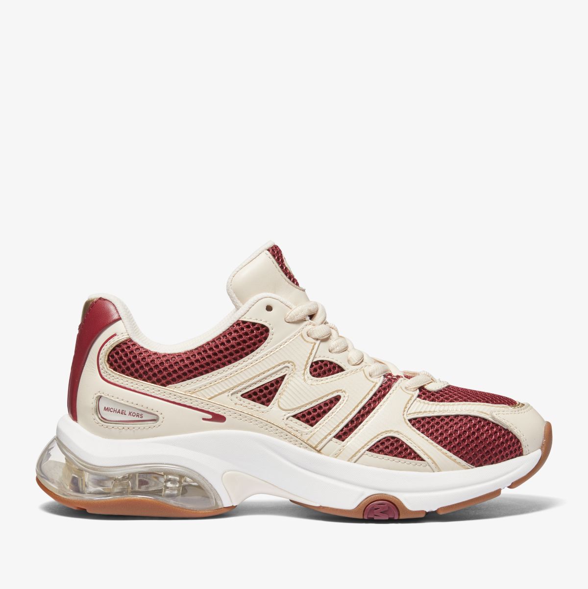 Michael Kors MK Kit Extreme Mesh and Leather Trainer - Mulberry Mlt ...