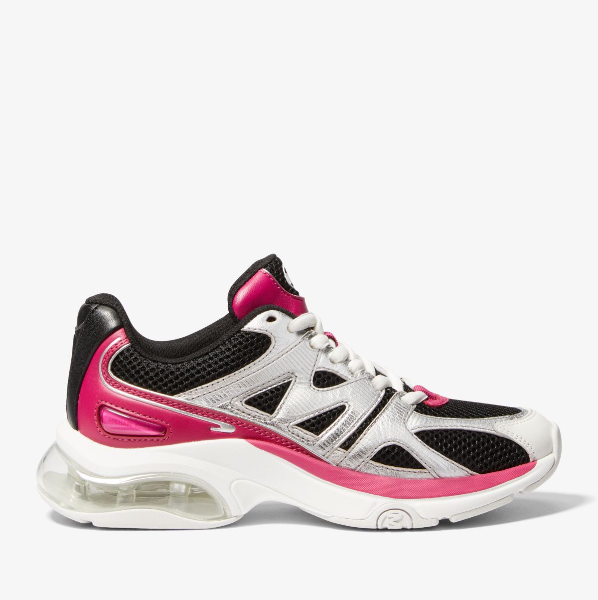Michael Kors MK Kit Extreme Mesh and Leather Trainer - Deep Fuchsia ...
