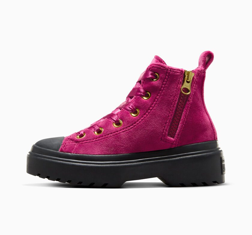 Converse Chuck Taylor All Star Lugged Lift Platform Velvet Legend Berry ...