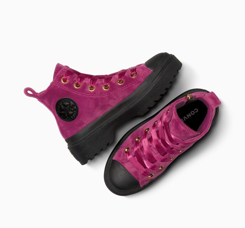 Converse Chuck Taylor All Star Lugged Lift Platform Velvet Legend Berry ...