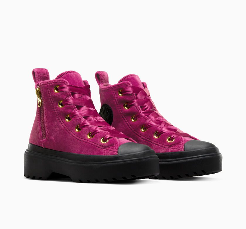 Converse Chuck Taylor All Star Lugged Lift Platform Velvet Legend Berry ...