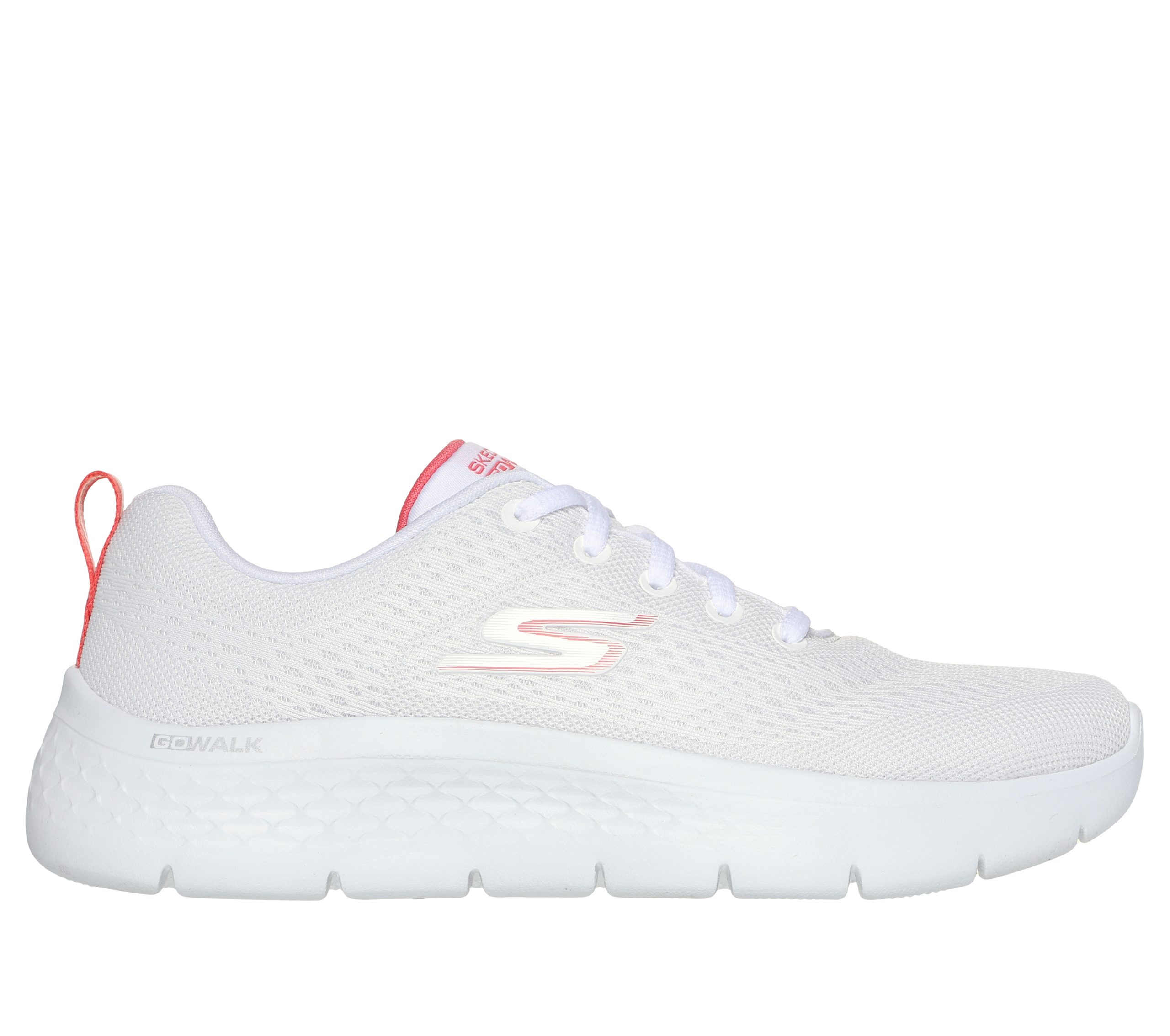 Skechers GO WALK Flex - Kali - Wit / Koraal (124830-WCRL)