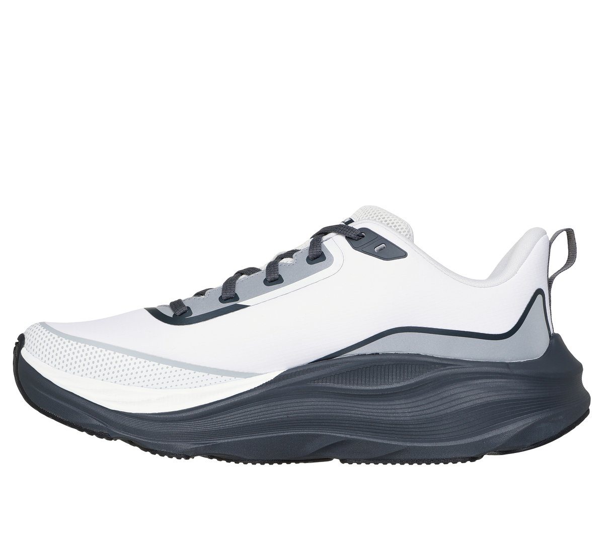 Skechers Max Cushioning Max Run - Vorteza - Wit / Houtskool (221003-WCC)